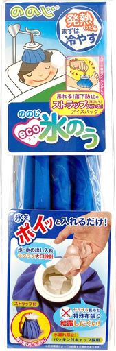 この夏は違う!エアコン要らず!ポイント冷却の「エコ氷のう」 原産国:台湾 材質:キャップ:PS樹脂、パッキン:シリコン、口金:アルミニウム、ABS樹脂、表地:T/C(ポリエステル65%、綿35%)、裏地:天然ゴム、ヒモ:ポリエステル