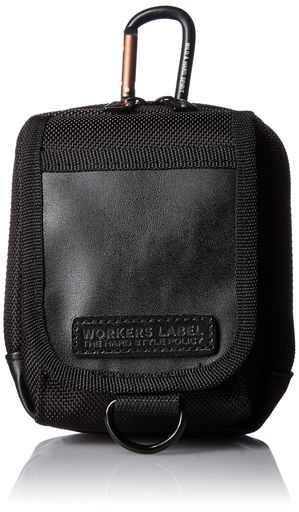 タテ13.5cmxヨコ12cmxマチ7cm ポケットの数:4(外側1/内側3) 重量:160g ペンホルダー付き カラビナ付き