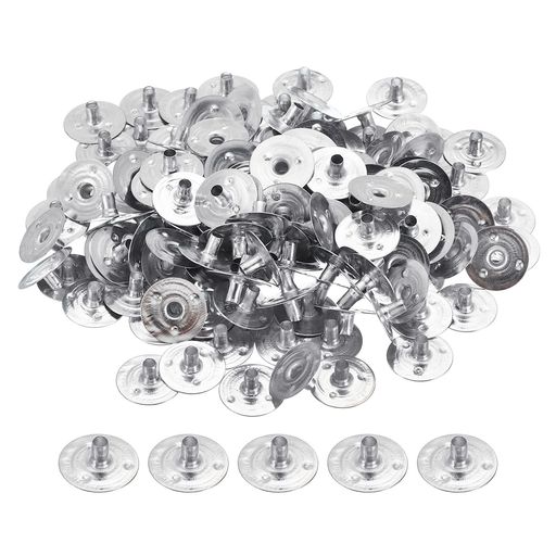 カラー: シルバー; 材料: 金属; サイズ: 16 x 6.5 mm(D*H); パッキングリスト: 150 x キャンドル芯スタンド 利点: 良質の金属素材、耐久性のある素材で作られたキャンドルタブは、耐熱性と耐腐食性に優れており、長期...