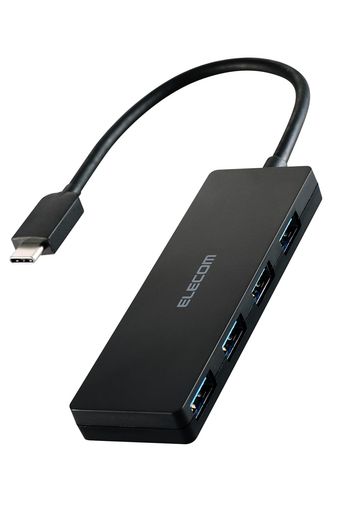 USB-Aポートを増やしてデスクまわりをすっきり。4つのUSB-Aポートを搭載した、USBType-C(TM)接続のUSBハブです。USB5Gbps(USB3.2(Gen1))で高速データ転送が可能です。機能を絞った薄型設計で、持ち運びにも...