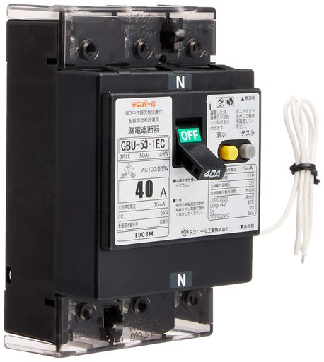 ●定格使用電圧:100/200V●定格電流:40A●定格感度電流:30mA●極数:3P●素子数:2E●フレーム:50AF●定格インパルス耐電圧Uimp:4kV●最大動作時間:0.1秒●表面形端子仕様:線押え方式(圧着端子使用可能)●接続可能...
