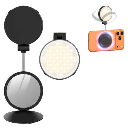 【68個のLEDビーズ搭載・色温度&amp;明るさ調整機能】68個のLEDビーズが、3段階の色温度(2900K・5000K・6800K)と10%~100%の明るさ調整を実現。自撮り、写真撮影、動画録画、TikTokライブ配信、ビデオ会議、S...
