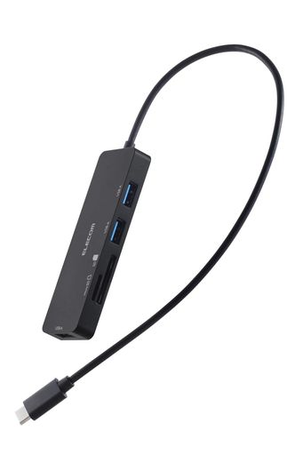 USBハブにSDカードスロットをプラス。USB Type-C(TM)コネクター接続で安定動作を実現。USB 5Gbps(USB3.1(Gen1))対応のUSBマルチハブです。USB-Aポート3つとSDカードスロット・microSDカードスロ...