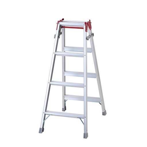 最大使用質量:100kg 質量:4.7kg 天板高さ(m):1.10 使用最大高さ(m):0.80 はしご時長さ(m):2.33 天板寸法(cm):29.2x16.2 設置寸法(外寸)(cm):全幅52x奥行76 収納寸法(外寸)(cm):...