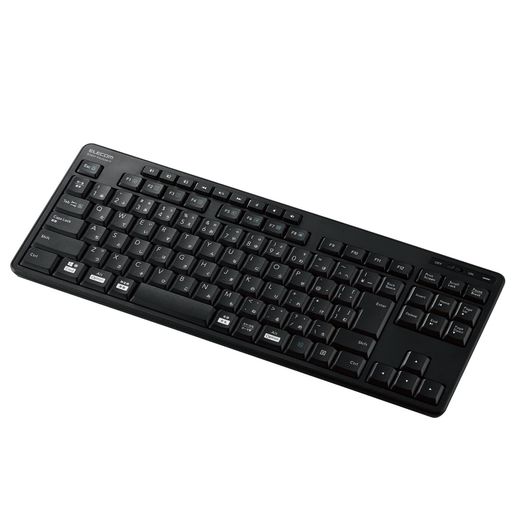 音が気になる場所や時間帯での使用に適したBluetooth(R)静音コンパクトキーボードです。デスク周りのスペースを有効に使えるテンキーレスです。 各キートップに装着したシリコンラバーによって従来品と比べて打鍵音を9割以上低減。公共施設や会...