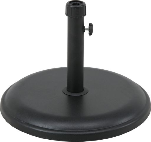 太陽 しっかり支えるパラソルベース15kg パラソル使用時の必需品! パラソルベース本体をボルトで固定できるため、安定してご使用いただけます。 2種類のキャップを付け替えることで、内径の調節が可能。ポール直径30~38mmのパラソルに対応し...