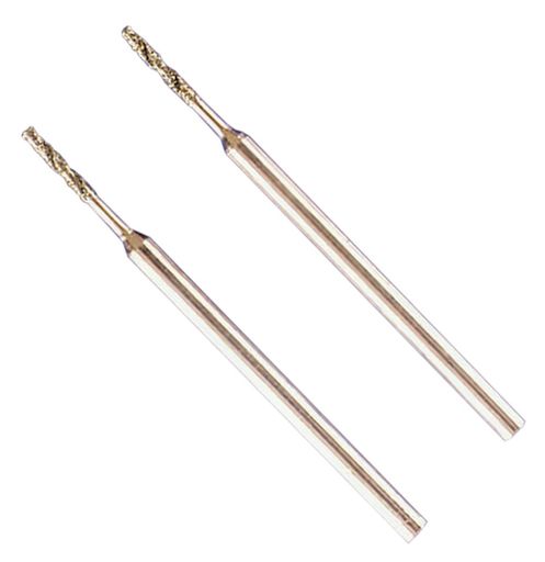 ドリルサイズ:直径1.0mm 粒度:#180 軸径:2.35mm 内容量:2本 許容最高回転数:20000回転/分以下