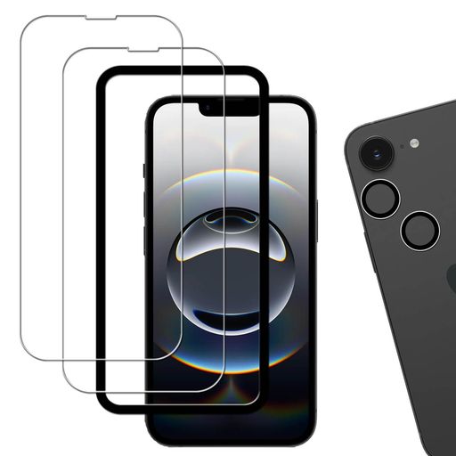 【対応機種】iPhone16e 用ガラスフィルム2枚+カメラフィルム2枚+ガイド枠付き。 【簡単に貼り付け】専用の貼り付けガイド枠が同梱されています。ガイド枠を利用することで、本体とフィルムがズレることなく、だれでも簡単にフィルムを貼ること...