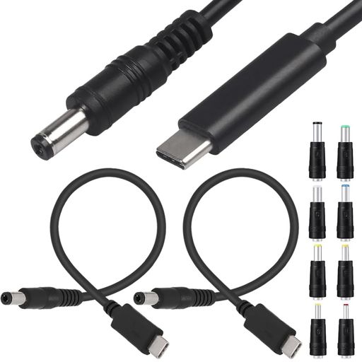 12V USB C - DC ケーブル: ケーブル内にインテリジェントな電圧変換チップがあり、PD 充電器を最大 DC 12V 3A に変換できます。 使用方法:簡単な操作、プラグアンドプレイ、ケーブルを使用して12V機器に電源を入れること...