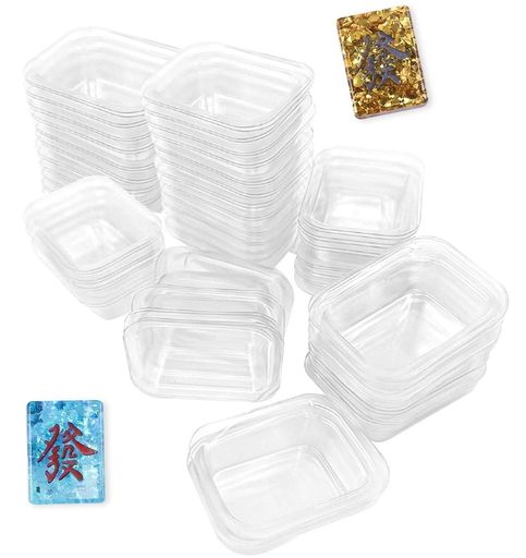 「商品仕様」素材:プラスチック、サイズ:長さ約3.7cm*幅約3cm*高さ約1cm、セット内容:50個セット 「50個セットで十分な量」50個入りの豊富な数量は、レジンやエポキシを使用する頻度の高いクラフト作業において、長期間にわたって充分...