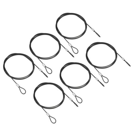 サイズ:1m x 2mm(L * D)、パッキングリスト:6 x 鋼線ロープ 利点:プラスチックコーティングされた表面を備えた頑丈で耐久性のあるスチール製で、滑らかな感触、高強度、耐摩耗性があり、使用中に表面を傷つけない。比較的柔らかく、ア...