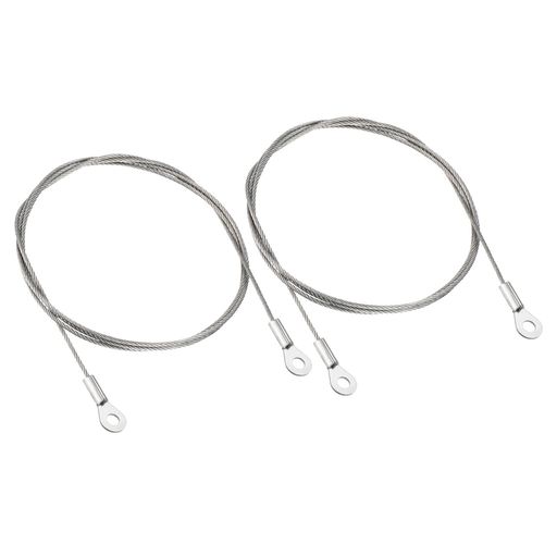 [仕様]サイズ:1mx1.5mm(長さxワイヤー径)。カラー:シルバー。タイプ:リング付。リング幅:4mm。セット:セキュリティワイヤーx2本 。 [素材]ステンレス。ワイヤーロープは防錆性、防水性、耐久性に優れています。長くご利用いただけ...