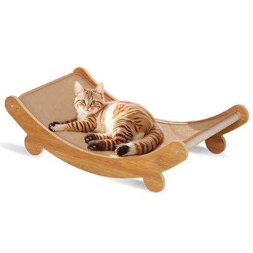 スクラッチ 【多機能デザイン】この猫用スクラッチャーは、爪とぎ、キャットベッド、おもちゃの3つの機能を組み合わせており、猫の爪とぎニーズを満たすだけでなく、快適な休息と遊びの空間を提供します。複数の活動が一つの製品で行えるため、追加の家具を...