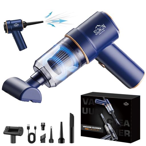 【仕様】本体サイズ:約203x73x170mm、製品重量:約370g、集じん装置容量:約280ml 【付属品】吸い込む用)隙間ブラシ1個、吸引パイプ1個、床用ノズル1個、吹き飛ぶ用)ノズル1個、ノズル用ブラシ1個、ロングノズル1個、充電ケー...