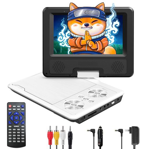 軽量&amp;コンパクトデザイン:SurfolaポータブルDVDプレーヤーは、軽量で持ち運びやすく、お子様でも扱いやすい設計です。旅行やお出かけに最適なポータブルなデザインです。 長時間再生の安心感:Surfola DVDプレーヤー ポータ...