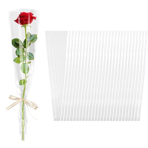 【セット内容】透明なラッピングバッグ100枚セット。サイズは長さ45cm、上口113cm、下口4cmで、さまざまな用途に適しています。 【高品質な素材】OPP素材を使用しており、耐久性に優れています。長期間の保管にも適しており、丈夫でしっか...