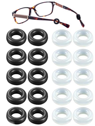 【素材構成】:上品シリカゲル材質で 、直径:約7mm、重さ:1.2 g。 【掛ける時快適】:素材はやわらかいシリコン製だから、長時間使用していても痛くなりにい。ゴム製より髪の毛の引っ掛かりも軽減。 【柔軟度が高く形が崩れにくい】:メガネ 耳...
