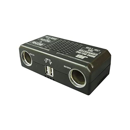 ●入力電圧:DC24V ●出力電圧:DC12V/DC5V ●定格出力:DC12V・USB/2.1A/1.0A(合計最大出力10A)