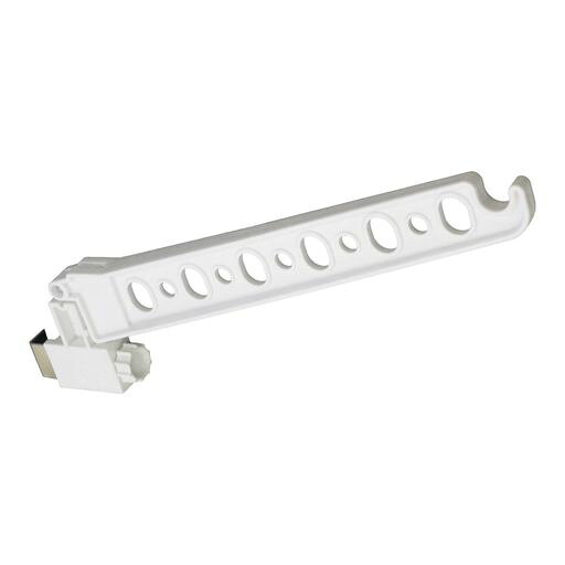 サイズ:幅2.6x高17x奥行39cm 材質:(樹脂部品)ポリプロピレン樹脂、ナイロン樹脂、合成ゴム(ネジ類)鉄製・メッキ仕上げ アルミサッシの窓枠に差し込んで締めるだけの簡単取り付け 日当たりを利用して窓際で素早く乾燥できる カラー:ホワ...