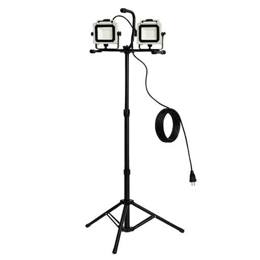 夜間・暗い場所での作業に 屋外での作業に 定格電圧:AC100V、定格周波数:50/60Hz、定格電流:最大0.56A ※2灯点灯時、定格消費電力:30W ※2灯点灯時、使用電球:白色LED(交換不可)、全光束:約3300lm ※2灯点灯時...