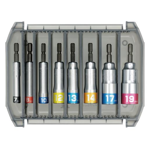 セット内容:EDS-7C・8C・10C・12C・13C・14C・17C・19C 重量:800g 建築用金具・型枠金物等の組立、解体作業に適しています 各種産業用ボルト・ナットの着脱に適しています 原産国:日本
