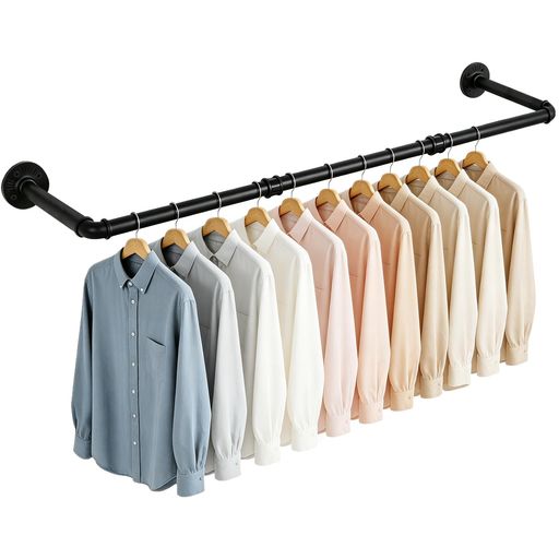 【耐久性抜群】このパイプラックは高品質な炭素鋼素材を採用し、管径 25mm・肉厚 1.2mm の頑丈なスチールパイプを使用しているため、変形しにくく長期間安定して使用できます。ハンガーバーの表面には粉体塗装を施しており、錆びにくい、耐久性高...