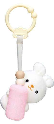 【ふわもち! 幸せ触感のおでかけチャイム】赤ちゃんもにっこりする、気持ちのよい肌触りのウサギさん。 大きめサイズでつかみやすい! ぎゅ〜っとにぎって触ってね! 【やさしいチャイムの音色】振るとコロンコロンとやさしいチャイムの音がします。他に...