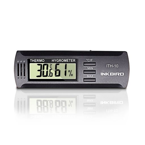 サイズ(約):10x3.2x0.99(cm)本体重量(約):32g 温度範囲:-5°C〜60°C(23°F〜122°F)温度精度:プラスマイナス1°C。湿度範囲:30%RH〜90%RH、湿度精度:プラスマイナス3%RH デスクにコンパクトに...