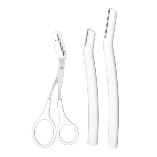 【パッケージ内容】:ステンレス製眉ハサミ+眉カミソリ2本+眉ブラシ。眉毛ハサミは防錆・抗菌性に優れ、耐久性が高く、省力設計なので、連続使用しても疲れません、男性でも女性でも気軽にお使いいただけます。 【高級仕様】:眉毛ハサミの本体は厳選され...