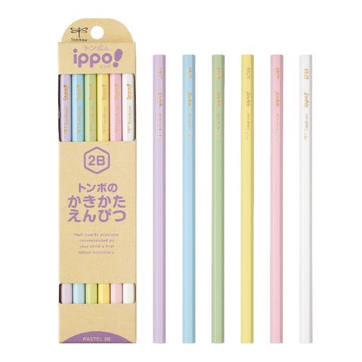 【特徴】ノンキャラクター指定の学校でも安心。シンプルで積み木のような温かさを感じるパステルカラー 【硬度】2B 【軸】六角軸(鉛筆の長さ176mm) 【入数】12本(6色x2本) 【仕様】お名前欄つき