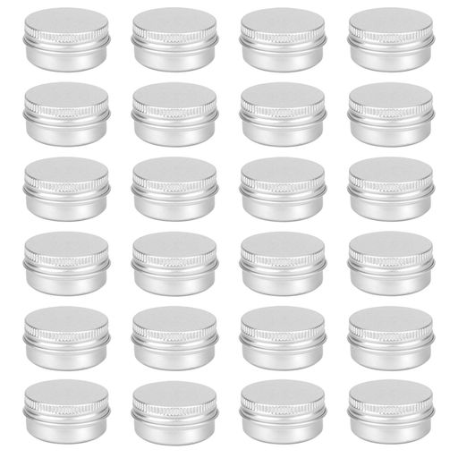 【大容量・多用途収納】24個入りの大容量設計。サイズは直径35mmx高さ18mmx厚さ0.3mmで、異なる小物を分けて収納可能。旅行用や日常用品の整理に最適で、化粧品やスキンケア製品、文房具など幅広く対応します。 【耐久性のあるアルミ素材】...