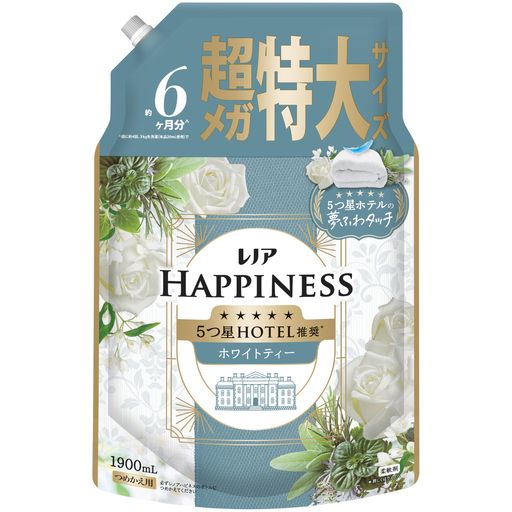 ソフトニング 新レノアハピネス夢ふわタッチは、洗濯するたび気になる衣類のダメージまで防ぐ。Tシャツの首元のヨレやニットの毛玉を防いで*、5つ星ホテルも認めたなめらかな肌ざわりが続きます。(*新品から複数回洗濯した場合。当社洗剤比。詳しくはW...