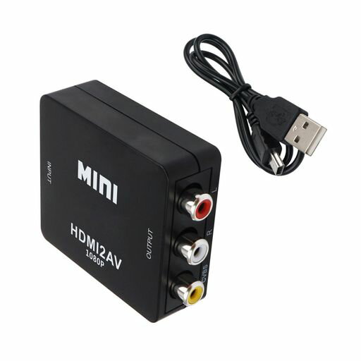 【hdmirca変換】HDMItoRCA/AVオーディオ変換器はHDMIビデオ信号またはオーディオ信号をAV複合ビデオとFL/FRステレオオーディオ信号に変換し、HDMIビデオ信号をPAL/NTSC信号(PAL解像度576i/NTSC解像度...