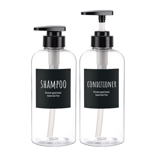 【素敵なデザイン&amp;統一感】約500ml、幅7.2センチ、高さ18.7センチのちょうどいい容量と、安定感のあるデザインが特徴です。浴室や洗面所などの狭いスペースにも収まりやすく、見た目もスッキリと統一感があります。 【漏れ防止&amp...