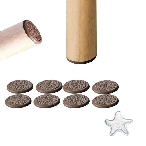 【優れたデザイン&amp;性能】(100-225)粒の凸凹溝デザイン、疎水性が強く、家具の湿気を防ぎ、より滑りにくく、床をより効果的に保護し、家具を保護します。シリコン材質、厚さ約5mm、柔軟性に優れ、柔軟で曲げに強く、圧縮と耐震に強いです...