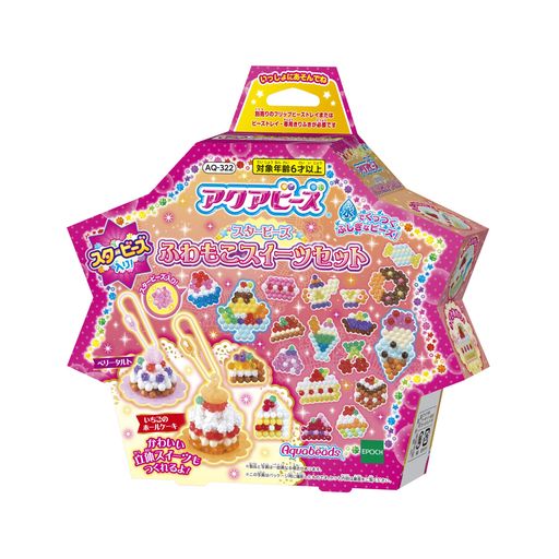 スタービーズが入ったビーズ、ケーキピックパーツ、カラーストラップのセットです。スタービーズでふわもこなクリームを表現できます。 付属のケーキピックパーツで、立体的なホールケーキが簡単に作れます。 EPOCH 原産国:中国