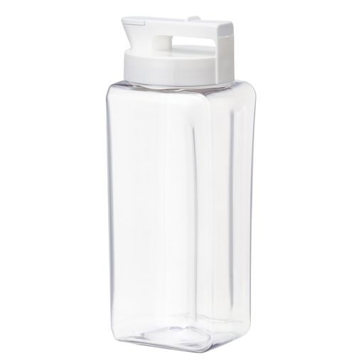 ハンドルがない省スペースコンパクト設計の冷水筒2.1L。ドアポケットで場所をとらない本体に取っ手の無いタイプ。タテヨコ置き方自在。ドアポケット、野菜室にピッタリ収納できます。 完全密封、横倒しも可能。 開閉が容易なレバー式中栓。交換用パッキ...