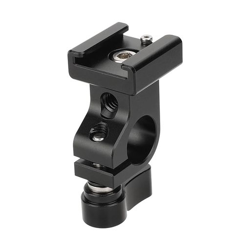 材質:アルミニウム合金。 標準15mmサイドシングルロッドホルダー。 15mmのロッド/ポール/パイプに対応。 コールドシューマウントアダプター内蔵。 ロッドベースのアクセサリーの取り付けに最適。