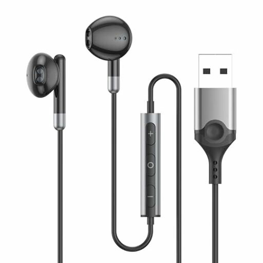 連続8分音符【PC用ヘッドセット】USB-A有線イヤホンは最新なチップを採用しており、音楽の重低音からクリアな中高音まで音源に忠実な臨場感あふれる音声出力を実現し、高品質なマイクを内蔵し、高感度、低ノイズ、クリアな通話が可能となり、混雑した...