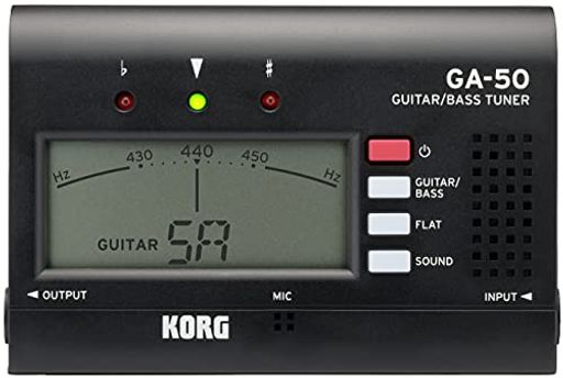ギター/ベース各モードを搭載。 7弦ギターや多弦ベースにも対応。 音名表示を拡大。さらに見やすくなったディスプレイ。 弦交換をアシストする、サウンドアウト・モード。 アウトプット端子搭載。演奏中のチューニングも可能。