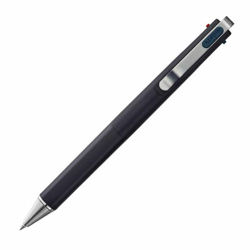 【仕様】黒にこだわる3色ボールペン「ボールサインiD3C」/0.4mm/ブラックボディ 【インク色】Bパターン(ナイトブラックピュアブラックレッド)。さりげなく個性を表現できる3色。 【特徴1】金属製のクリップ・ペン先、ミニマルなスライダー...
