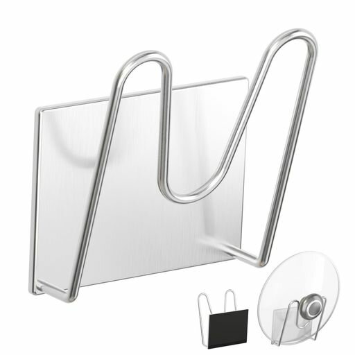 【製品仕様】サイズ:約13.5x7x14.5cm(幅x奥行x高さ);重量:約0.4kg;材質:18-8ステンレス、強力磁石、シリコーンストリップ。PAVSTINE鍋蓋ホルダーは丈夫な18-8ステンレス製で、変形しにくく、錆びにくく、表面が滑...