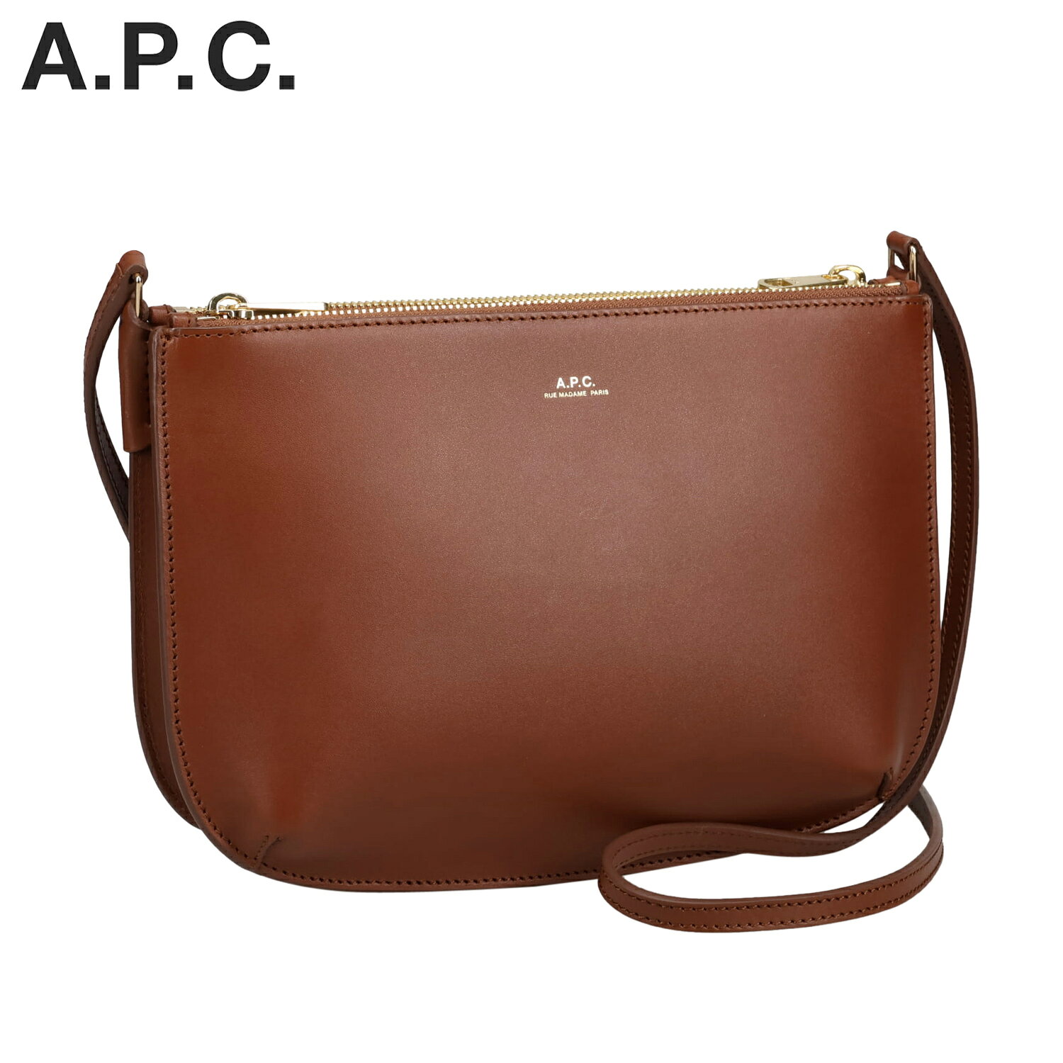 商品説明 【ザイナージャン・トュイトゥがクリエイトする発想を形にするフランスのブランド A.P.C】 A.P.C.(アーペーセー) の「SARAH BAG(PXAWV F61404)」。A.P.C.のアイコニックなSarahポーチの作りをベ...