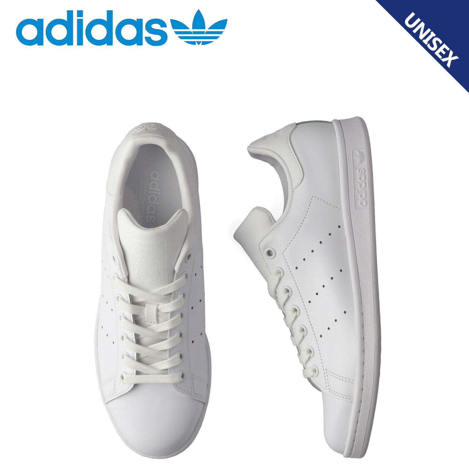 商品説明 【名作が多く長年スニーカーフリークから愛されるブランド adidas】 アディダスのアイコニックな名作「スタンスミス」から、洗練されたオールホワイトカラーが登場しました。テニス界のレジェンドの名前を冠し、70年代にコートを一世風靡...