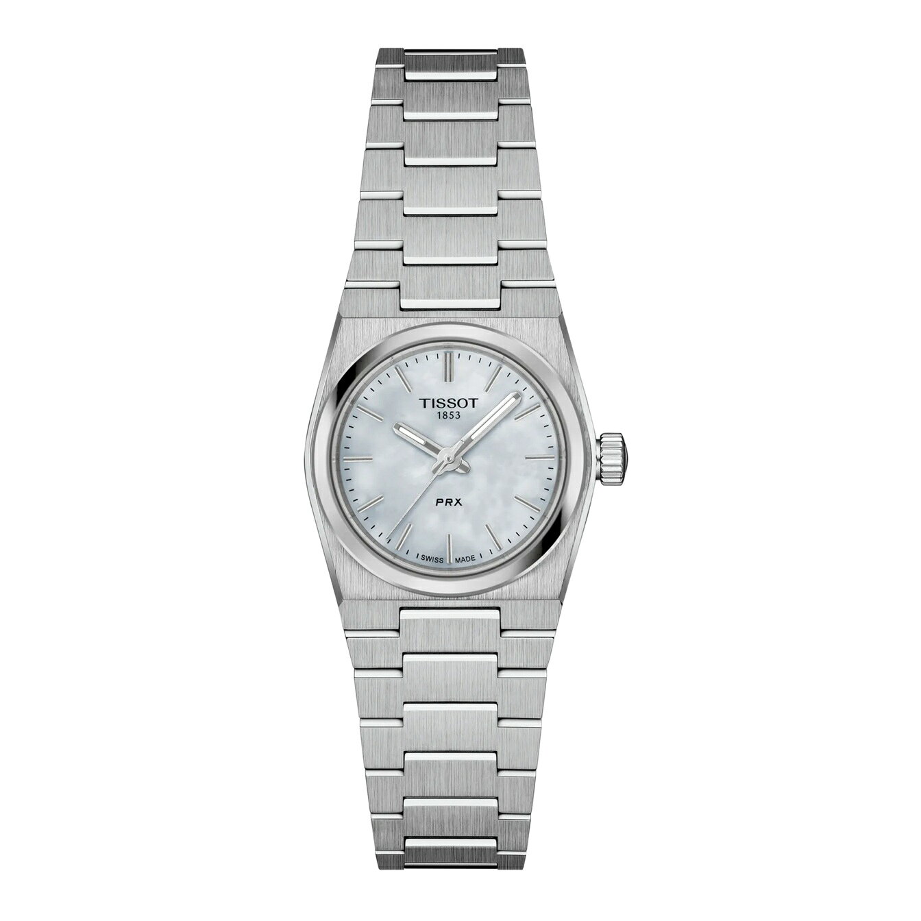 TISSOT PRX 25mm T137.010.11.111.00 人気コレクション「PRX」の25mmレディースモデル。 ホワイトマザーオブパール文字盤が美しく輝き、 上品で女性らしい華やかさを演出します。 傷が付きにくいサファイアガラ...