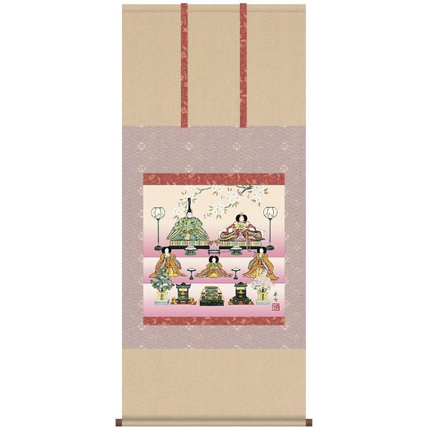商品の説明 桐箱畳紙収納入り　 本体は新絹本 軸先は陶器 サイズ 横54cm　縦120cm§この商品は次のような名前でも販売されています「 　 [掛軸][段飾り雛]伊藤香旬[尺五横][桃の節句の掛軸][f6-242] 　 」§§