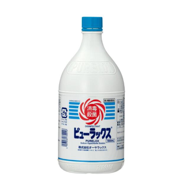 ピューラックスS　1800ml 「ピューラックス」とは、次亜塩素酸ナトリウム6％を 含有する殺菌消毒剤です。 次亜塩素酸ナトリウムは、安全かつ安価で確実に殺菌消毒効果を 得られる点で高く評価されています。 上水道、プール、施設などの浴槽、下...