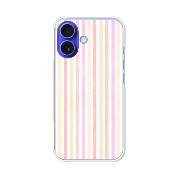 商品名 iPhone16 カバー 【Pストライプ】 商品内容 iPhone16 カバー 【Pストライプ】が一つ入っています。スマートフォン本体は含まれません。 特長UV硬化印刷を行っております。側面への印刷はありません。商品画像はクリアケー...