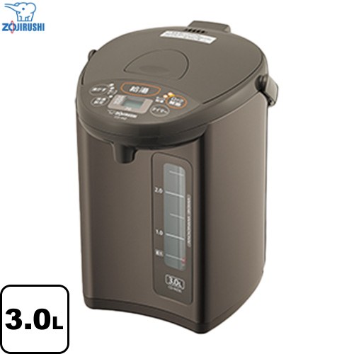 【キーワード】ZOJIRUSHI / キッチン／主婦／女性向け／調理／便利／台所／料理 /CD-WZ30-TM 商品説明シリーズ マイコン沸とう電動ポットカラー メタリックブラウン仕様・特徴 湯沸かし時間、消費電力量、蒸気を抑える「沸とうセ...