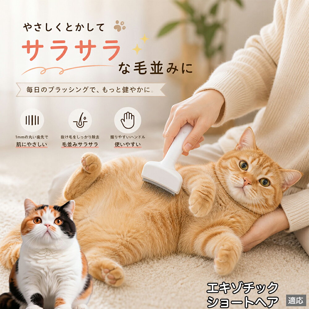 人間工学に基づいた曲線設計により、背中からお腹までスムーズにブラッシングできます。ABS樹脂製の軽量ハンドルは握りやすく、手首への負担を軽減。ブラッシングを「痛い作業」から「心地よいマッサージ」に変え、愛猫・愛犬との絆を深めます。 商品詳細...